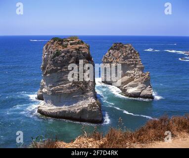 The Pigeon Grottos, Rawsheh Rocks, The Corniche, Beirut, Beyrouth ...