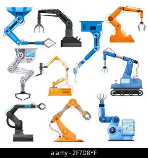 Robotic arm mechanical articulated hand robot automatic machinery factory production line ...