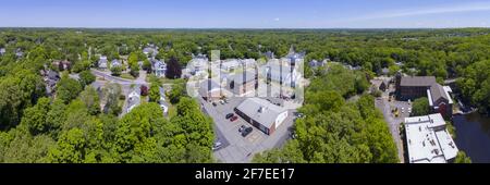 Aerial view of Sandford village in Somerset, England Stock Photo - Alamy