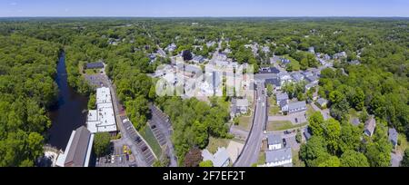 Aerial view of Sandford village in Somerset, England Stock Photo - Alamy