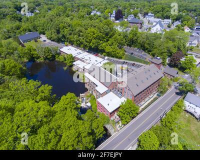 Aerial view of Sandford village in Somerset, England Stock Photo - Alamy