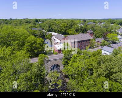 Aerial view of Sandford village in Somerset, England Stock Photo - Alamy