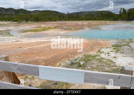 BISCUIT GEYSER BASIN UPPER GEYSER BASIN YELLOWSTONE NATIONAL PARK ...
