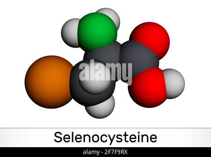3d render of atom structure of selenium isolated over white background ...