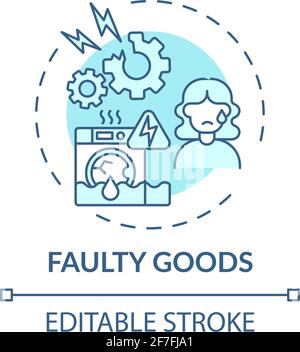 Faulty goods concept icon Stock Vector Image & Art - Alamy