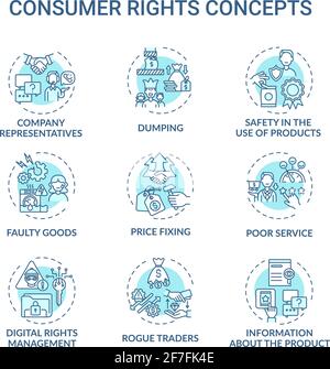 Consumer rights concept icons set Stock Vector Image & Art - Alamy