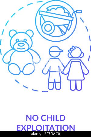 No child exploitation concept icon Stock Vector Image & Art - Alamy