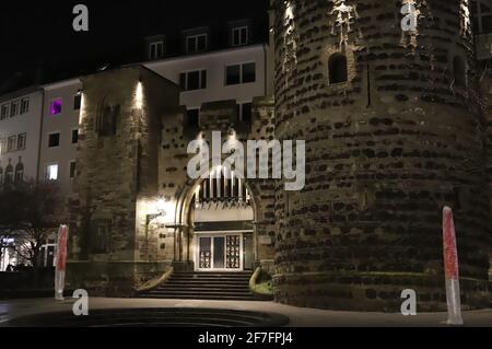 Night City Bonn Stock Photo - Alamy