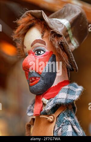 Guignol Puppet in Lyon France french puppets Stock Photo - Alamy