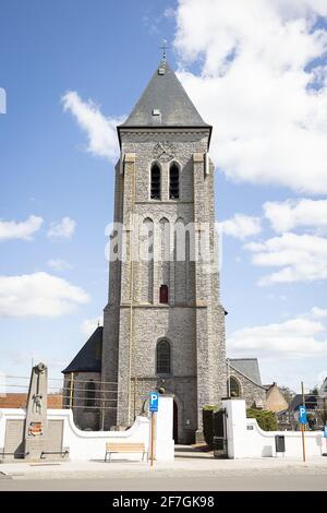 Illustration picture shows the Sint Martinus church in Overijse ...