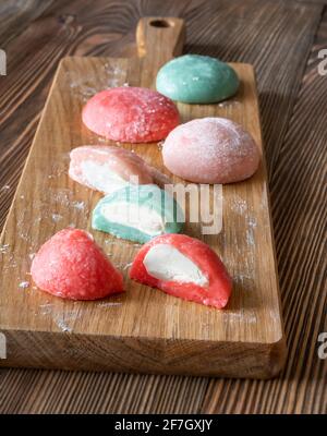 Japanese sweet dessert rice cake mochi Stock Photo - Alamy