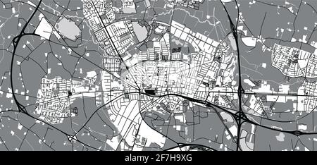 Urban vector city map of Herning, Denmark Stock Vector Image & Art - Alamy