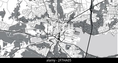 Urban vector city map of Vejle, Denmark Stock Vector Image & Art - Alamy