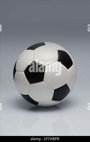 soccer ball on a gray background Stock Photo - Alamy