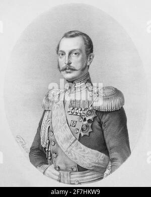 Alexander II coronation portrait Stock Photo - Alamy