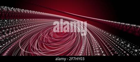 Powerful particle stripe panorama background design illustration Stock ...