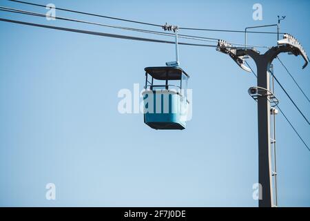 Funicular cart in the air Stock Photo - Alamy