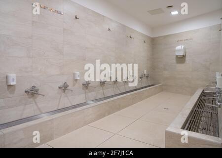 Muslim bath located in the premises of a mosque used for ablution ...