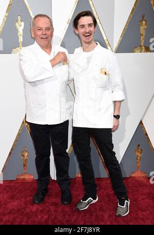 Wolfgang Puck, Byron Puck arrives to The 88th Academy Awards ceremony ...