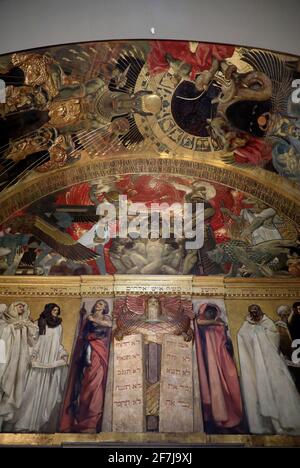 John Singer Sargent mural in the Boston Public Library Stock Photo - Alamy
