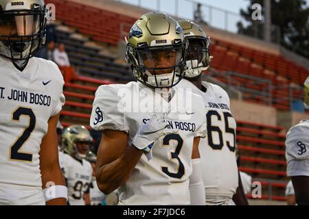 St. John Bosco Braves wide receiver Trevon Bates (81) during a CIF high ...