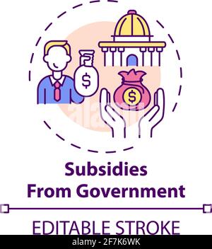 Government subsidies concept icon Stock Vector Image & Art - Alamy