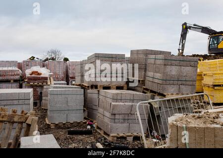Table form, deck formwork, flying form for slab concrete Stock Photo ...
