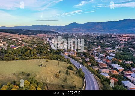 Panorama of the city of Surami, travel to Georgia Stock Photo - Alamy