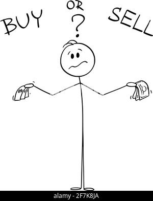 Currency exchange decision. Financial investment analysis. Hand drawn ...