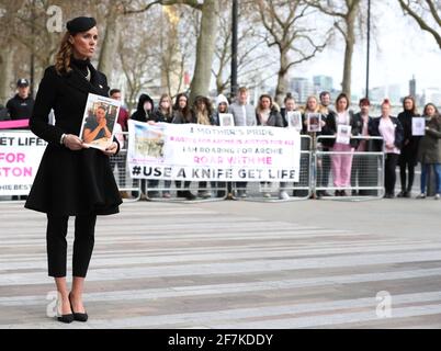 Becky Beston, mother of knife crime victim Archie Beston, along with ...