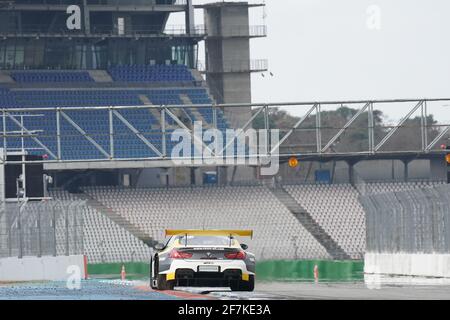 08 April 2021, Baden-Wuerttemberg, Hockenheim: DTM test drives at the ...
