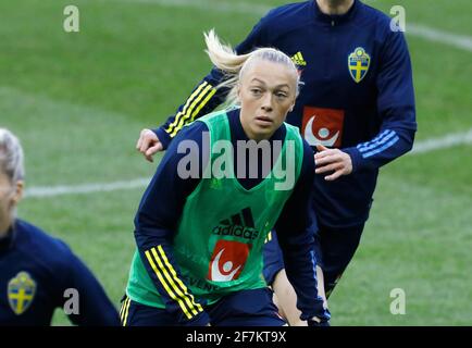 Hanna Bennison Sweden's women's national team in football, training at ...