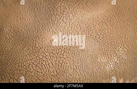 Cracked dry dirt flat surface, abstract texture, copy space background ...