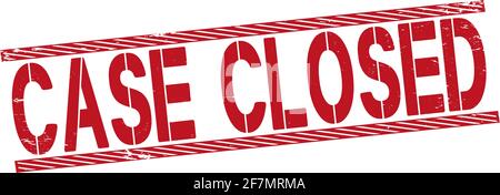 Case closed sign or stamp on white background, vector illustration ...