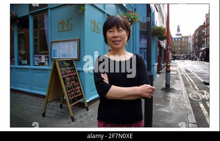 Christine Yau in YMING restaurant in Sohopic David Sandison 16/9/2002 ...