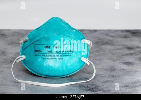 N95 protective medical mask isolated Stock Photo - Alamy