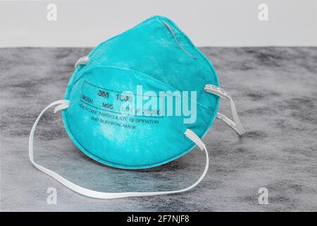 N95 protective medical mask isolated Stock Photo - Alamy