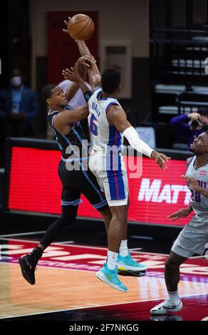Detroit Pistons guard Hamidou Diallo (6) in the second half of an NBA ...