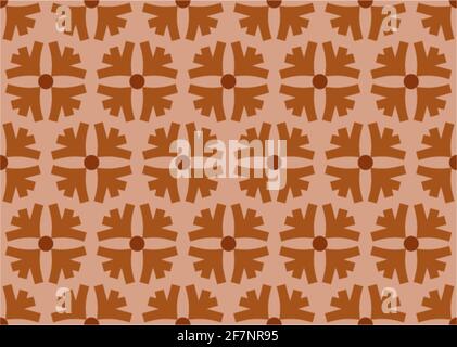 Gender neutral floral seamless vector background. Simple whimsical 2 ...
