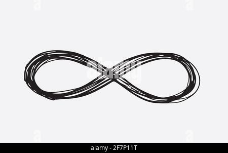 Infinity sign hand drawn illustration Stock Photo - Alamy