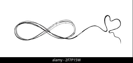 Infinity sign hand drawn illustration Stock Photo - Alamy
