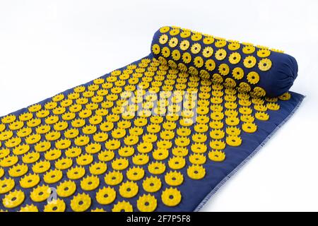 Massage acupuncture mat roller, Kuznetsov's applicator Stock Photo - Alamy