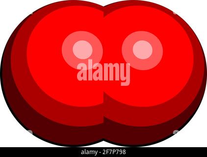 Molecular Model of Oxygen (O2) Molecule. Vector Illustration Stock ...