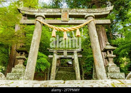 Japan, Kyushu. Ninomiya Hachiman Shinto Shrine Stock Photo - Alamy