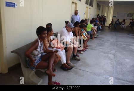 Salvador, Brazil - 2 February 2019: people during the celebration of ...