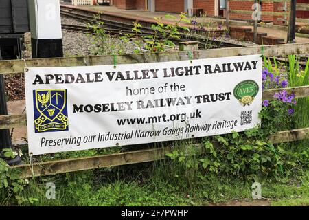 Silverdale Station building on the Apedale Valley narrow gauge light ...