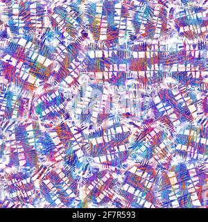 Seamless summer boho washed out print. Grunge light watercolor collage ...