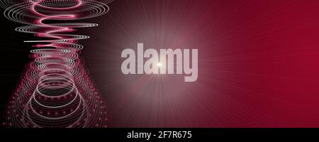 Powerful particle stripe panorama background design illustration Stock ...