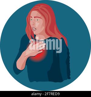 Sick lungs with pain ache or disease. Sad cartoon character lungs, body ...