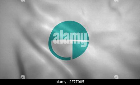 Closeup of Nagano Flag, Capital of Japan Prefecture Stock Photo - Alamy